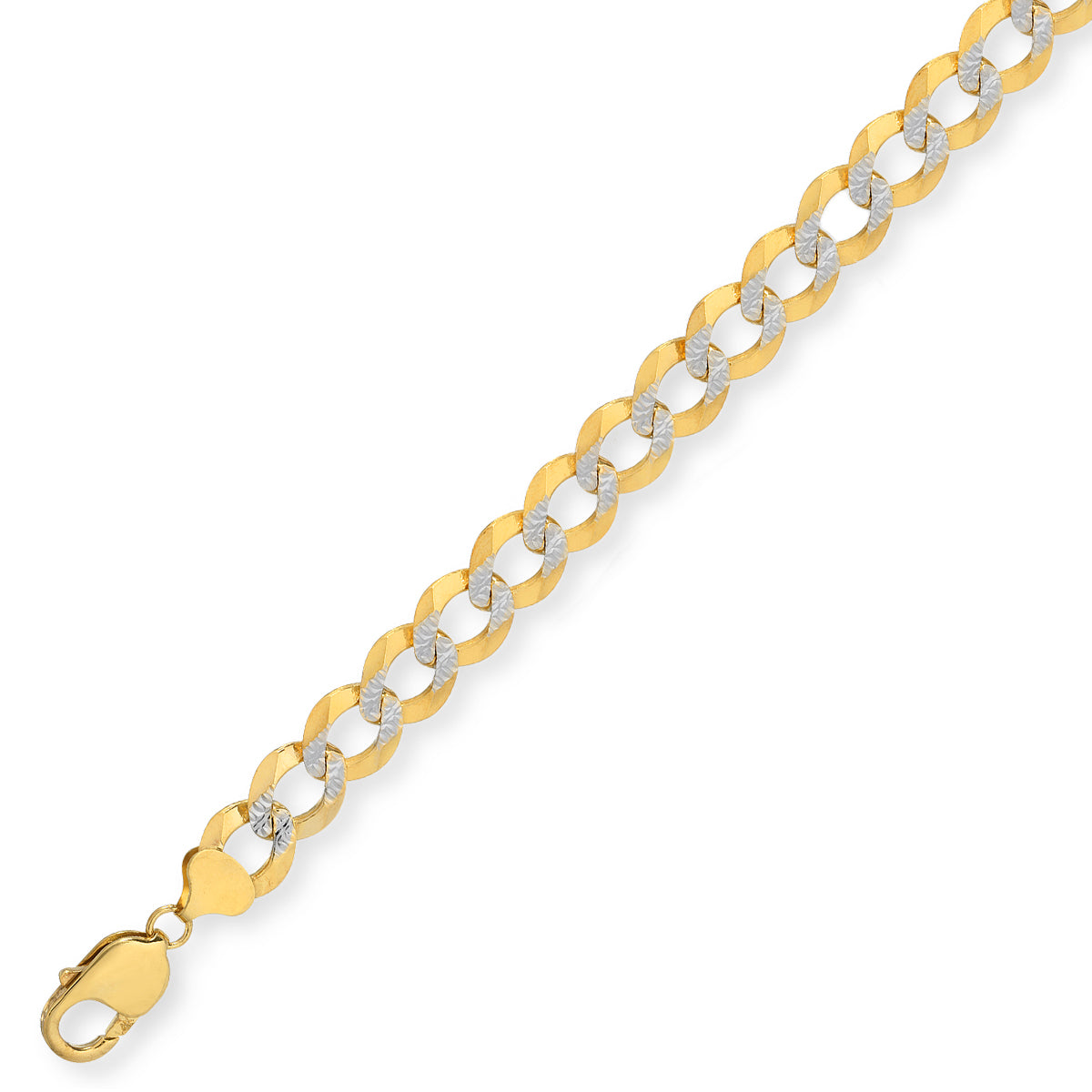 Chains - White Pave Cuban | Crown Gold Inc. Wholesale Gold Jewelry